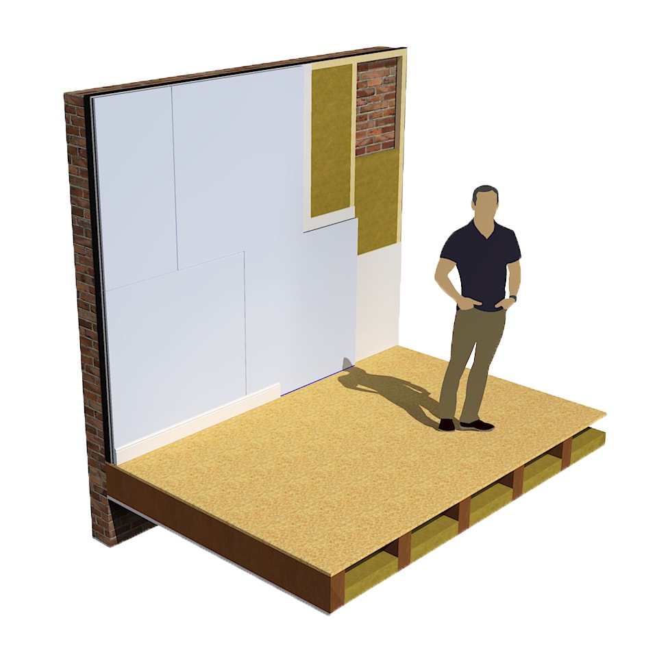 ProSound SoundBoard 4 (1.2m x1.2m x 30mm) – Solid Walls, Soundproofing ...